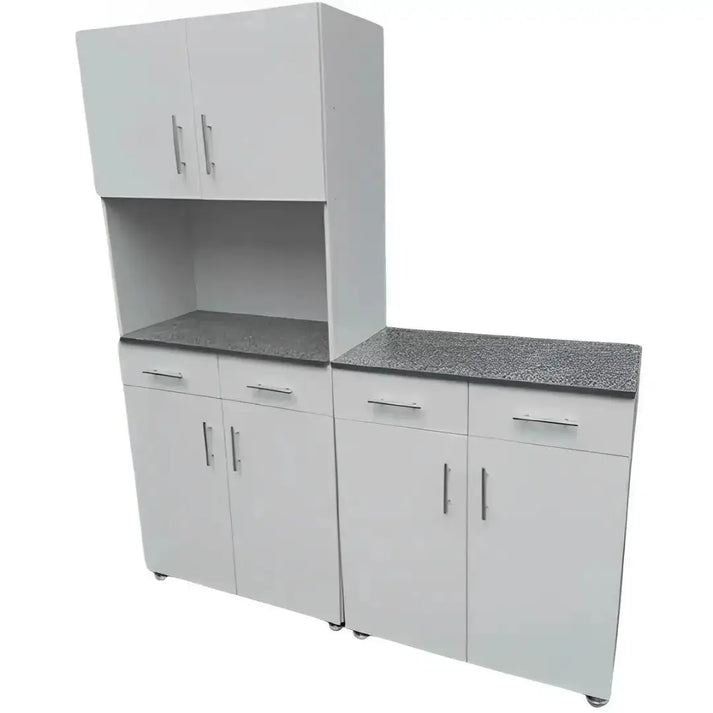Freestanding Kitchen Unit - 2 Piece With 6 Doors | City Cupboards®