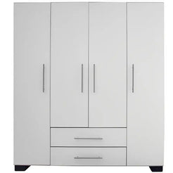 Freestanding 4 Door With Drawers & Shelves Combo | City Cupboards®