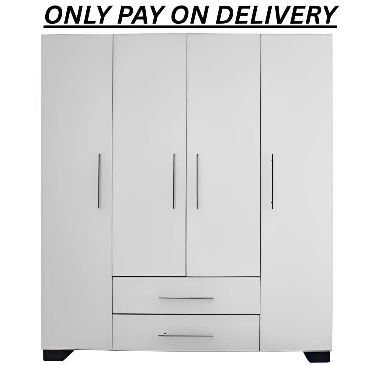 Cheap Wardrobe Combo With 4 Door & 4 Drawer Chest | City Cupboards®